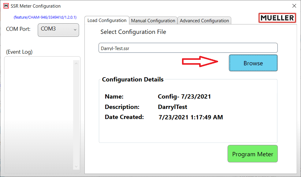 SSR Meter Program Software - Mueller Systems