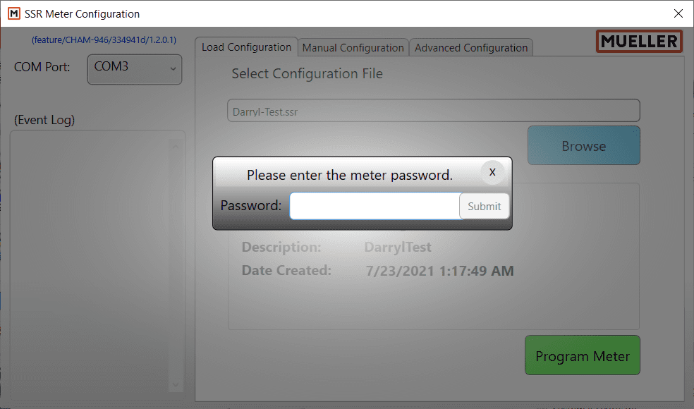 SSR Meter Program Software - Mueller Systems